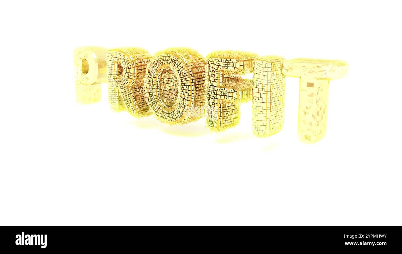 Gold 3d text effect Cut Out Stock Images & Pictures - Alamy