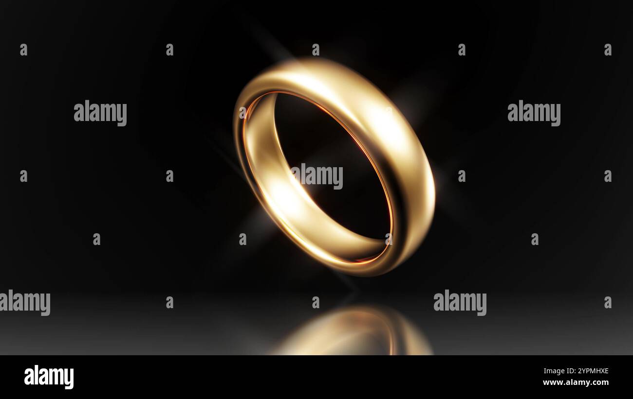 Single gold star 3d render hi-res stock photography and images - Alamy