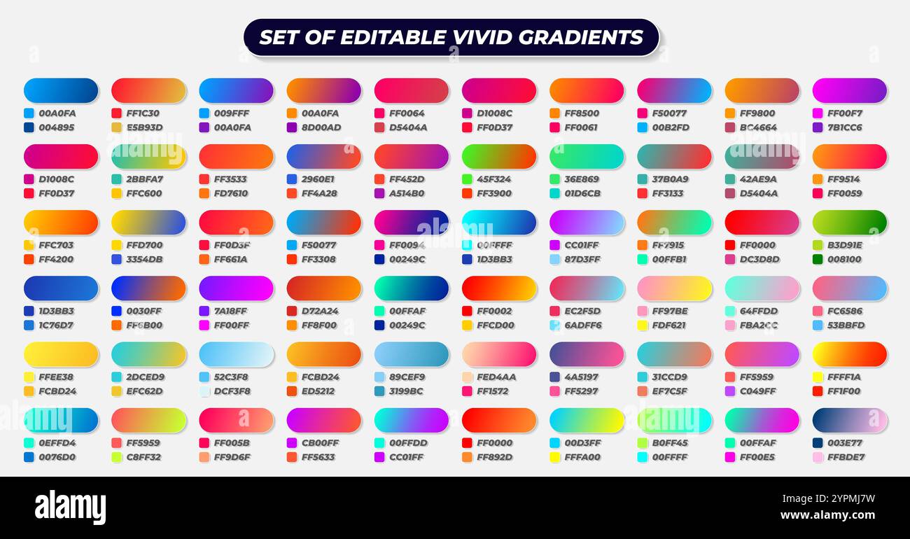 Set of vivid gradients, Screen gradients with modern abstract ...