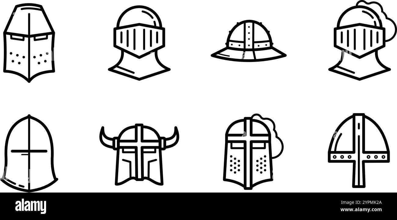 Medieval knight helmet, knights helmet Stock Vector Image & Art - Alamy