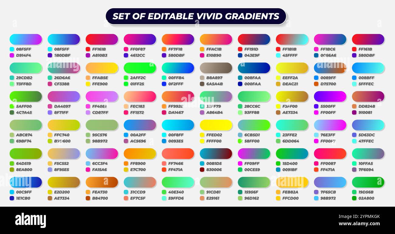 Set of vivid gradients, Screen gradients with modern abstract ...