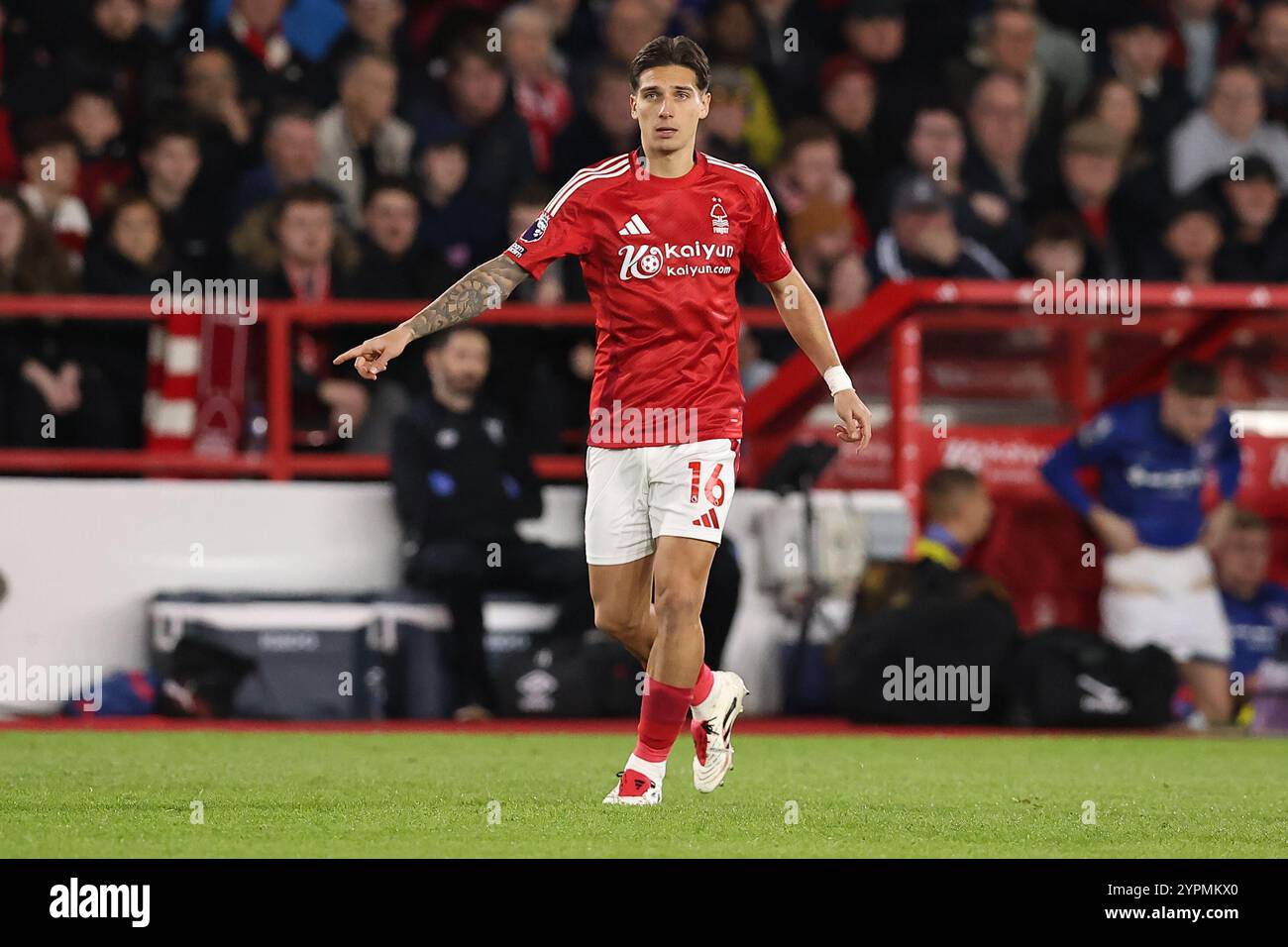 Nottingham, UK. 30th Nov, 2024. Nicolas Dominguez of Nottingham Forest ...