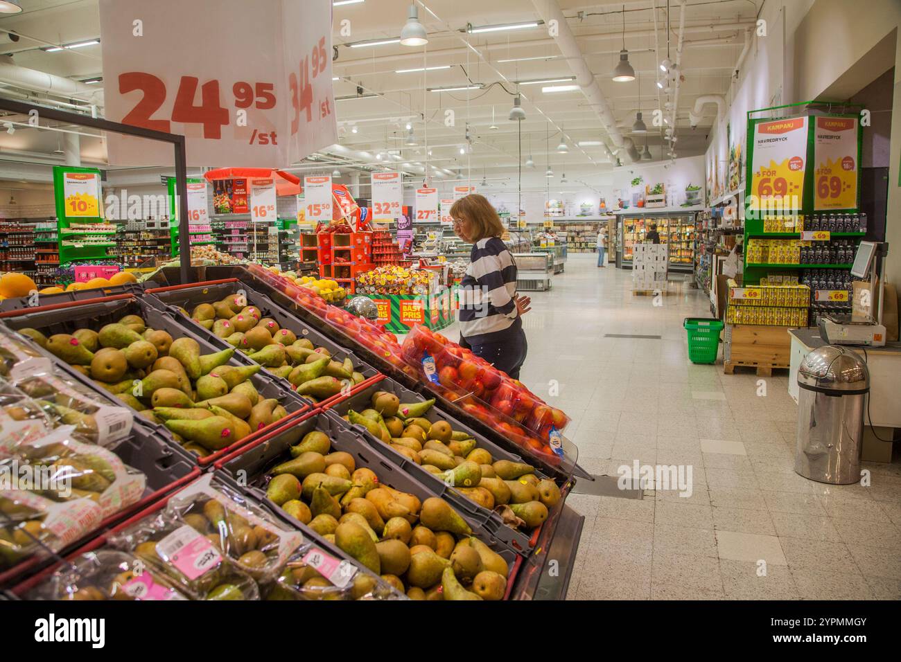Swedish grocery store fruit part Stock Photo - Alamy