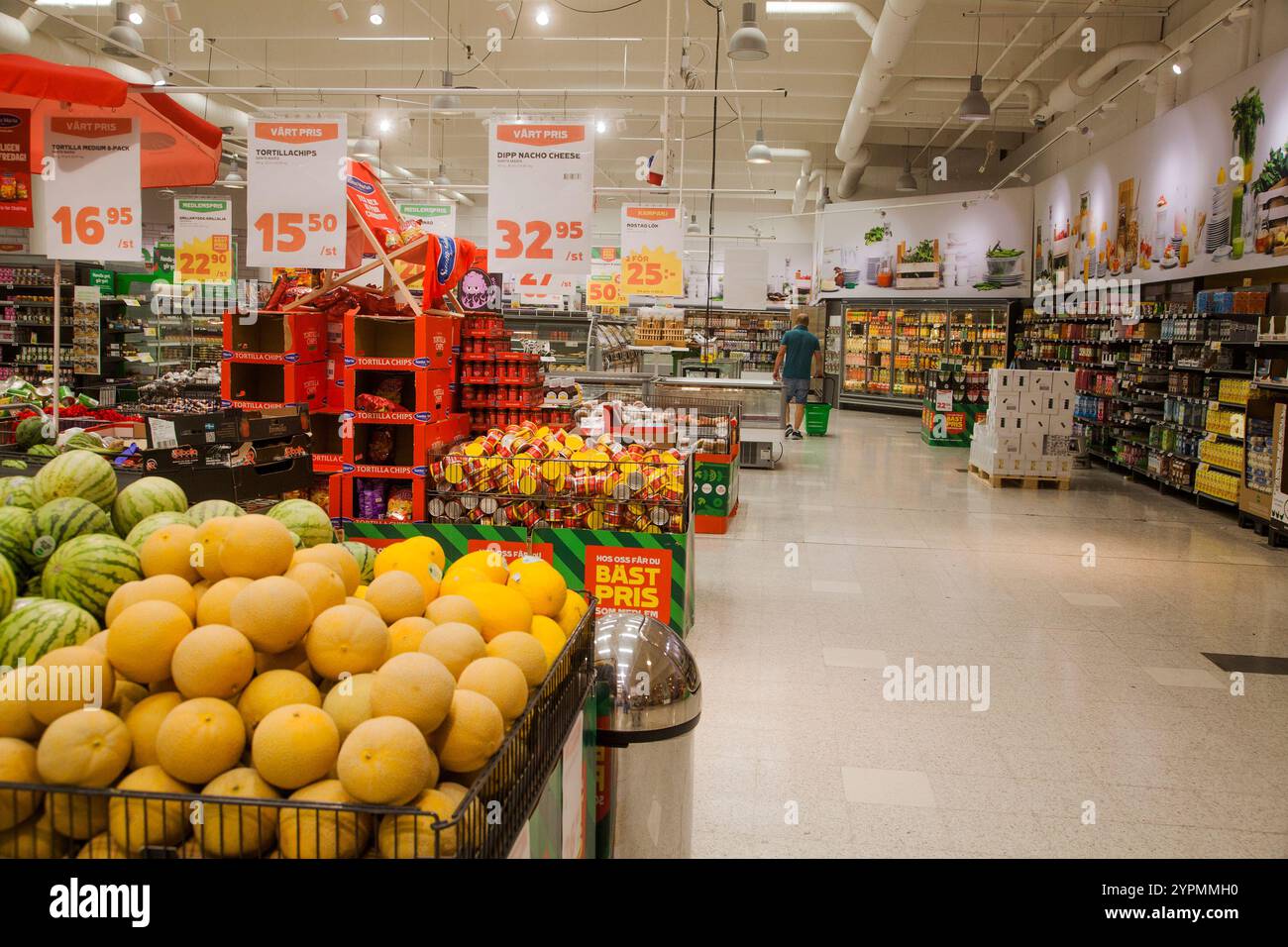 Swedish grocery store fruit part Stock Photo - Alamy