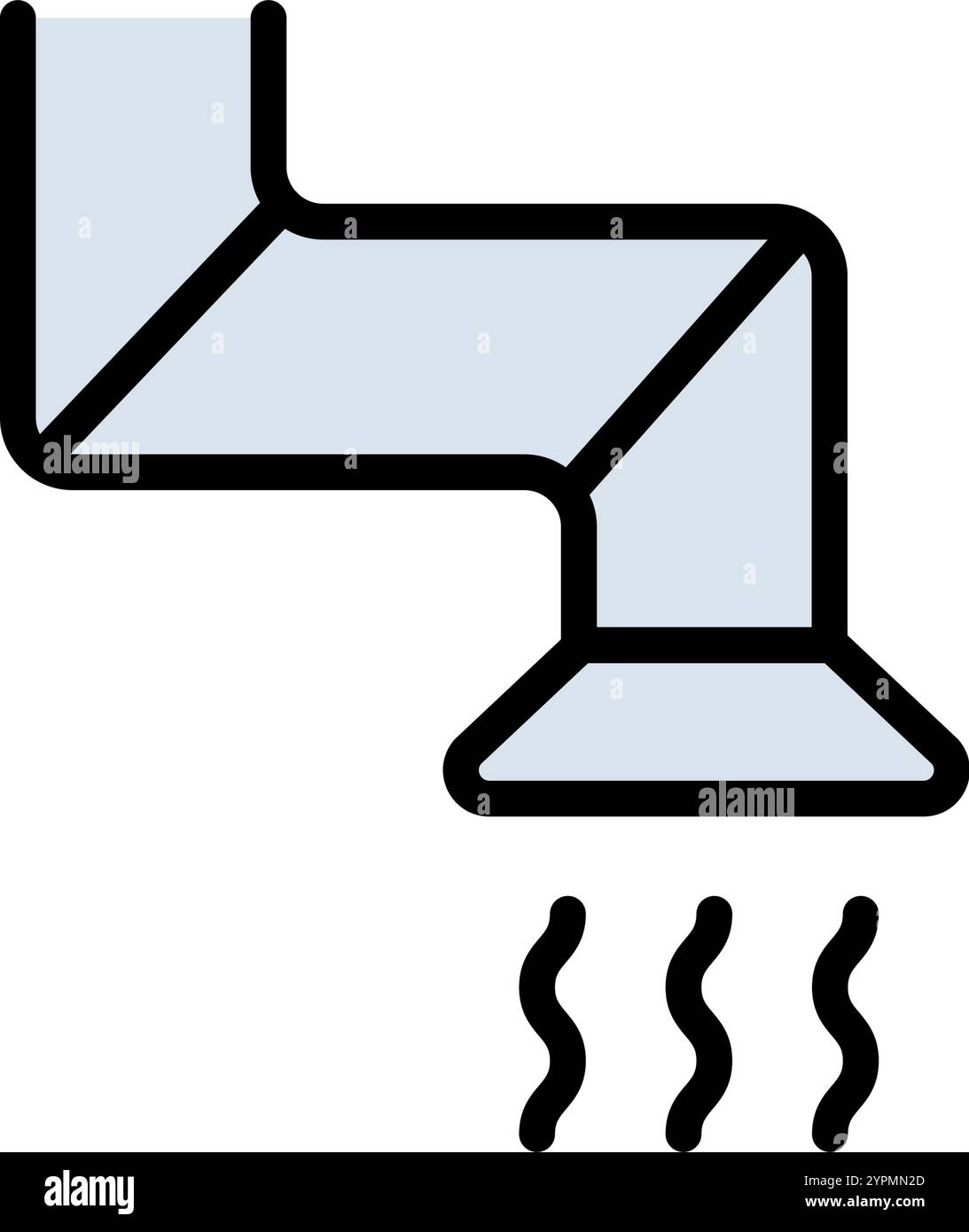 Industrial ventilation glyph icon. Air flow color sign. Commercial HVAC ...