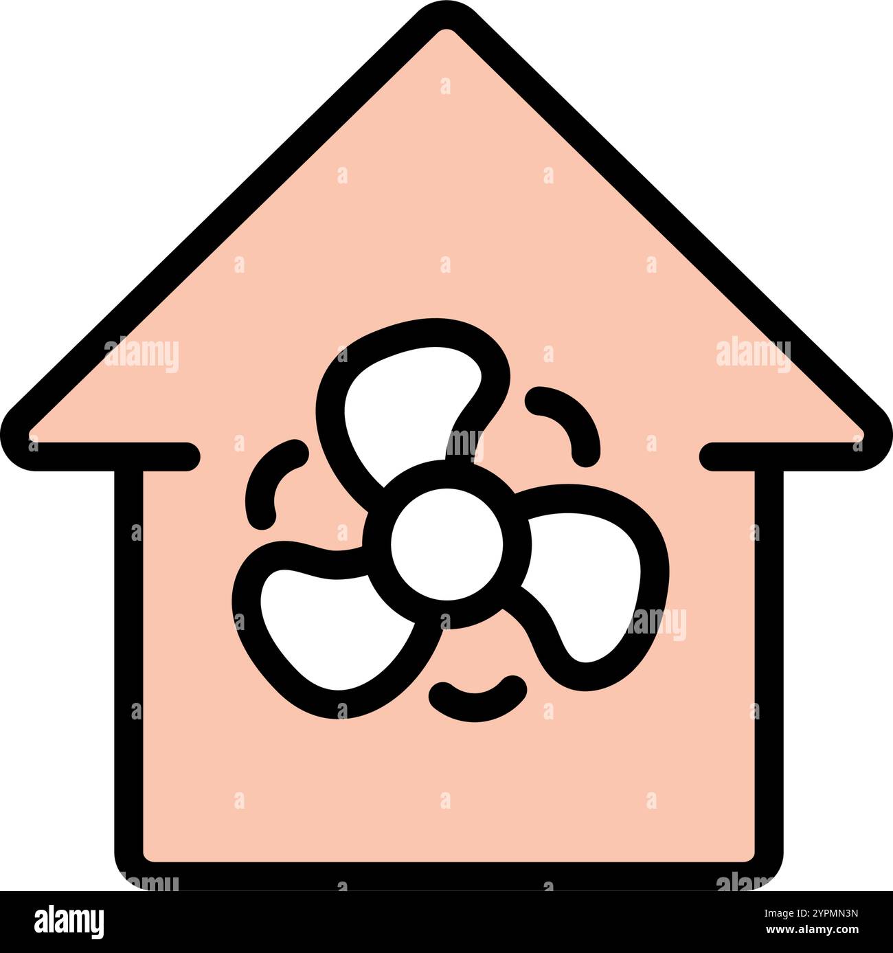 Air Conditioning color icon. Heating, ventilation and cooling systems ...