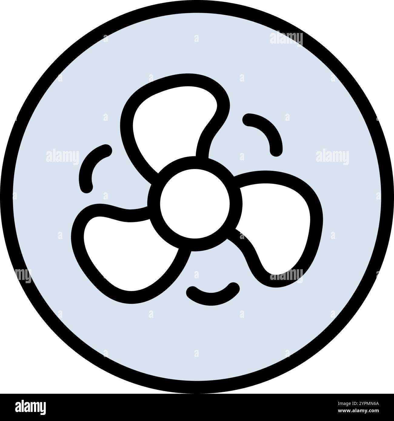 Simple fan or ventilator color icon. Concept for your logo web mobile ...