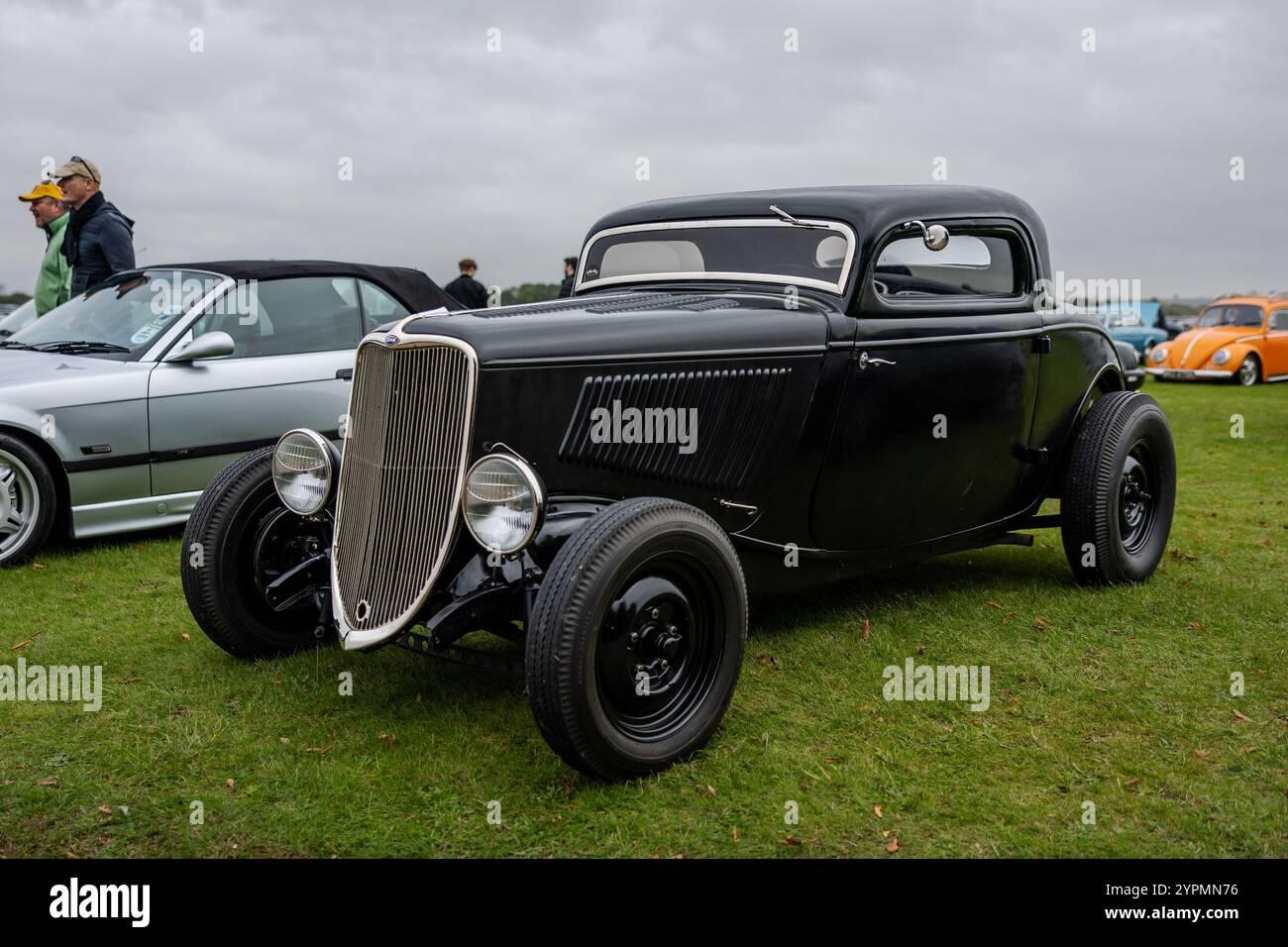 1933 Ford coupe, on display at the Bicester Heritage Scramble on the ...