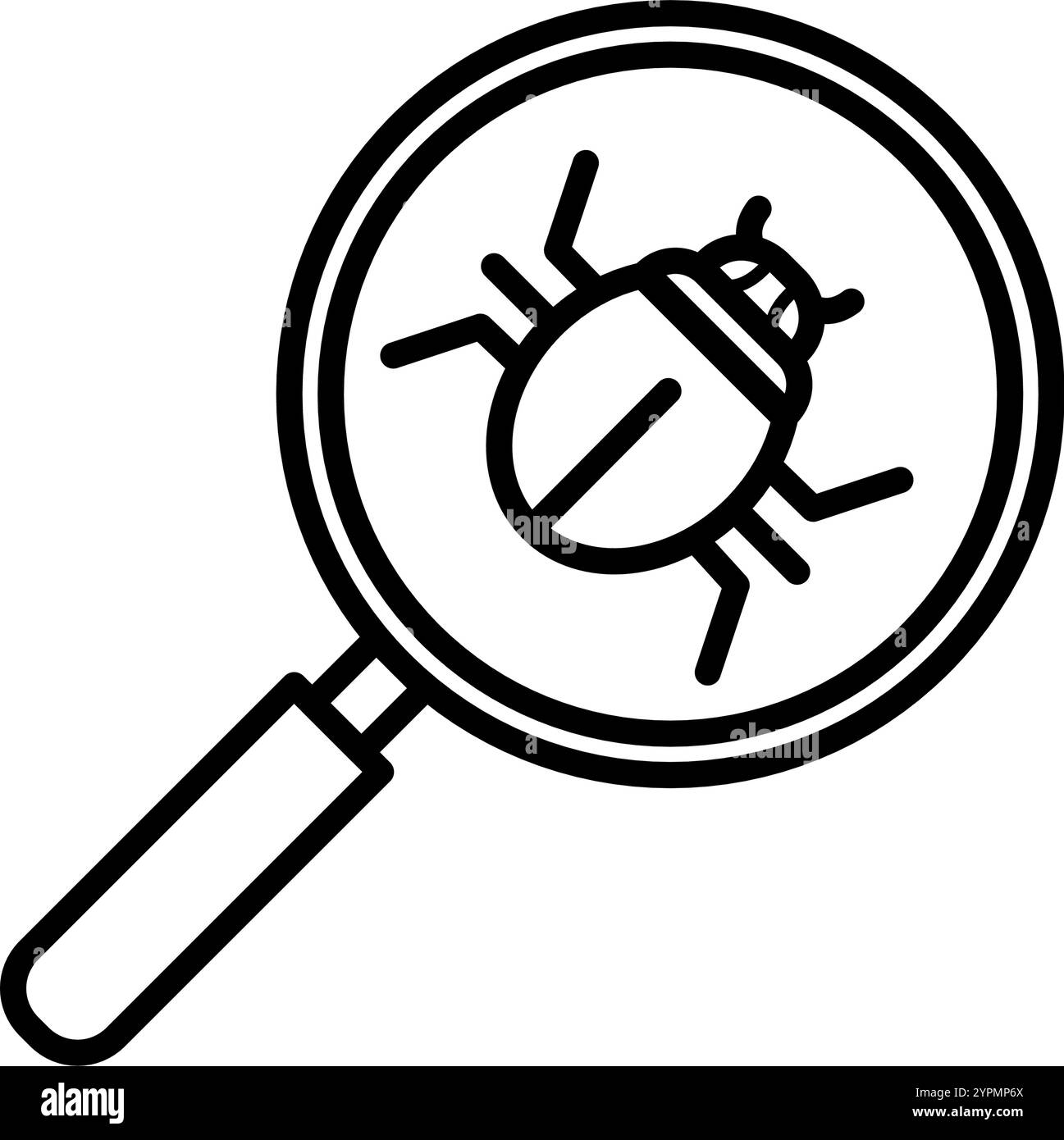 insect search, infection - vector icon Stock Vector Image & Art - Alamy