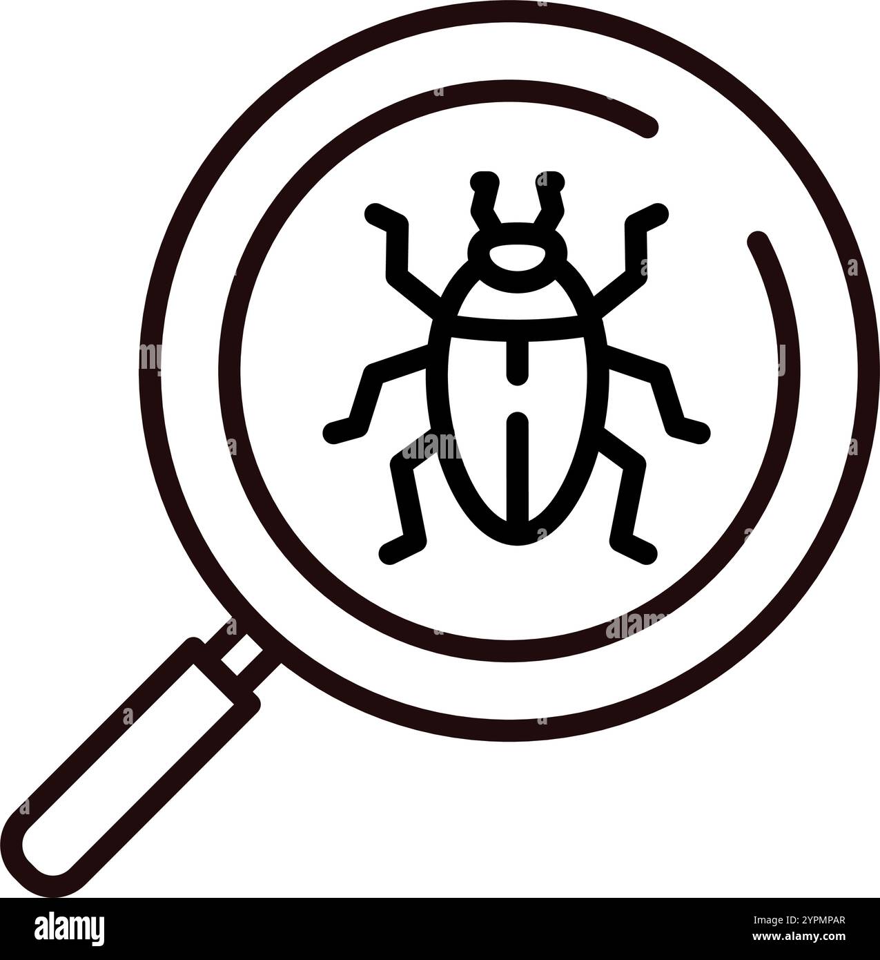 insect search, infection - vector icon Stock Vector Image & Art - Alamy