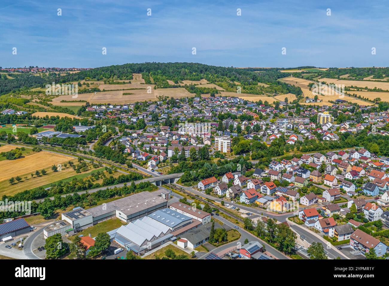 The Lovely Tauber Valley around the municipality of Igersheim in the ...