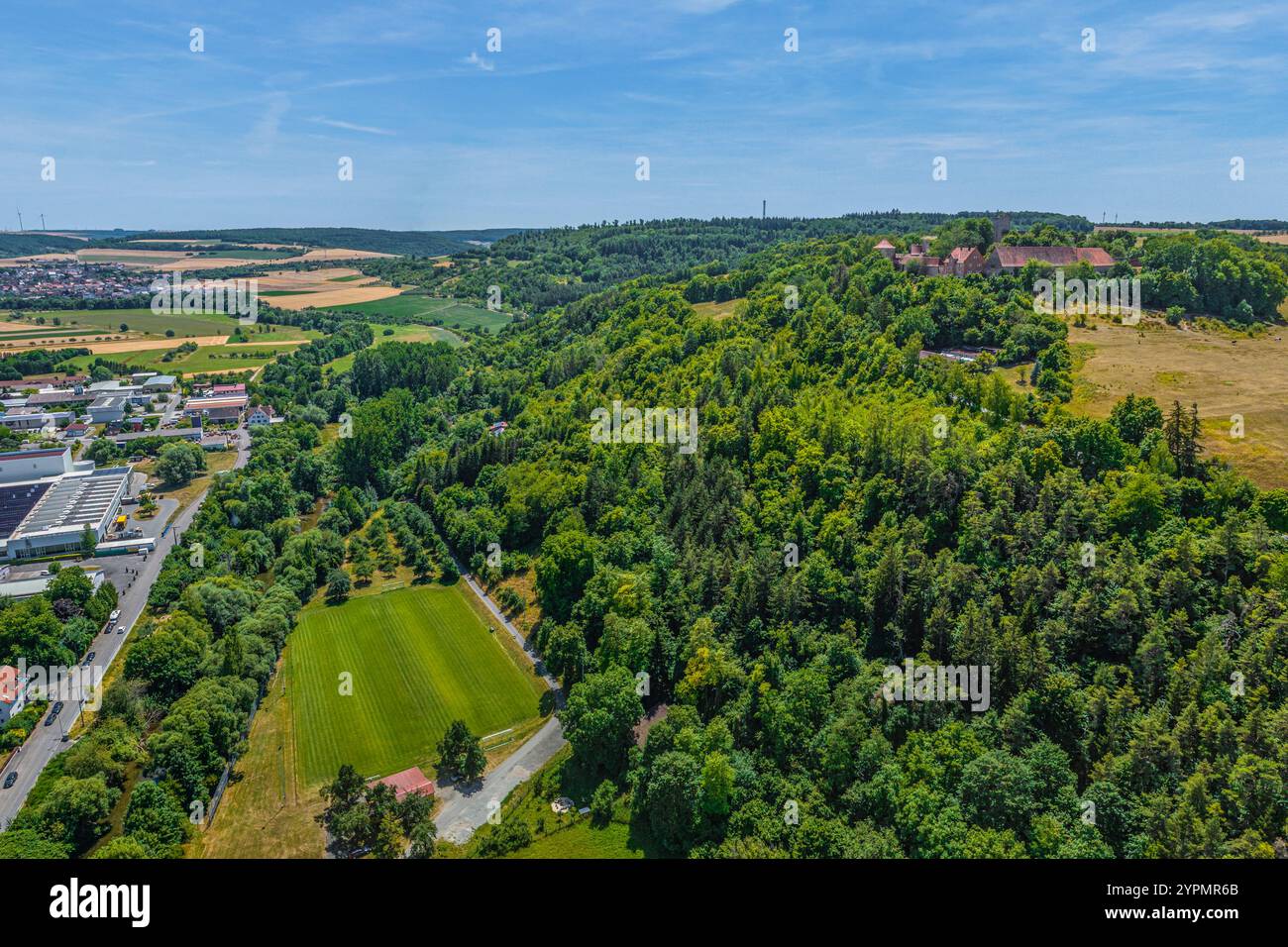 The Lovely Tauber Valley around the municipality of Igersheim in the ...