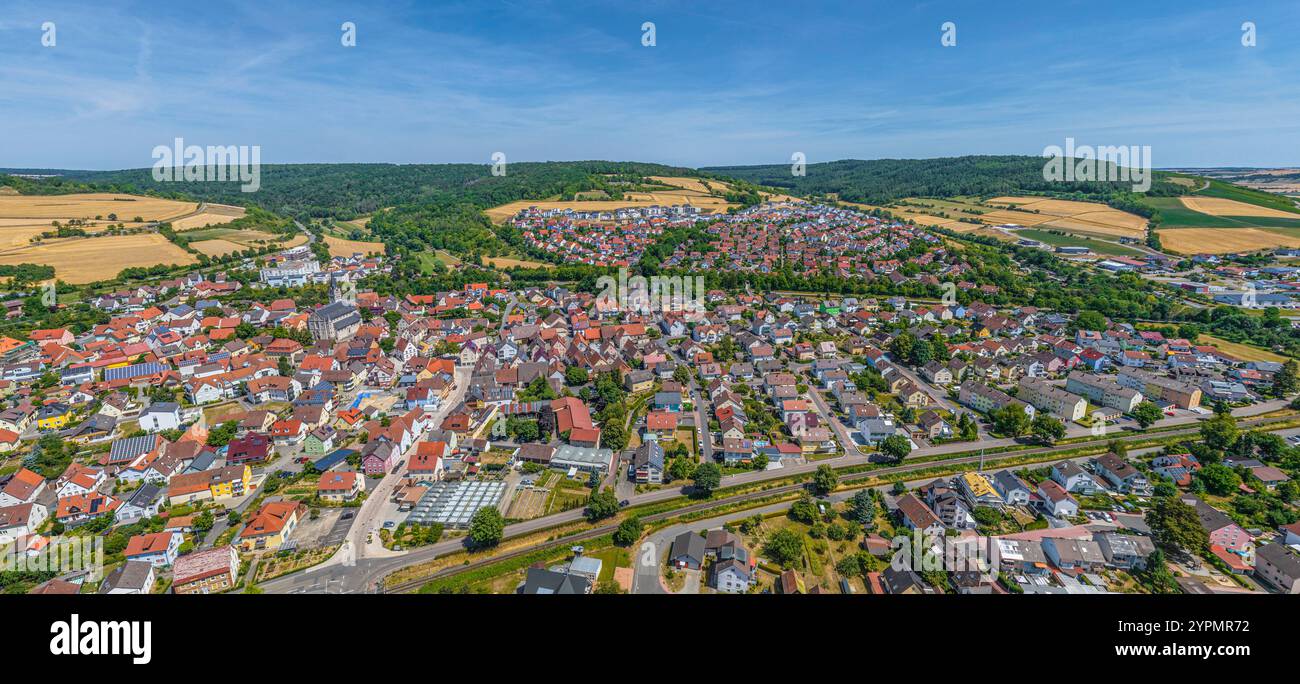 The Lovely Tauber Valley around the municipality of Igersheim in the ...