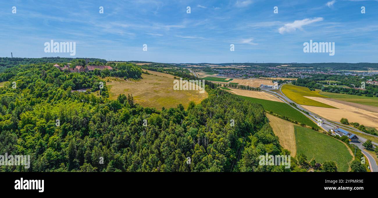 The Lovely Tauber Valley around the municipality of Igersheim in the ...