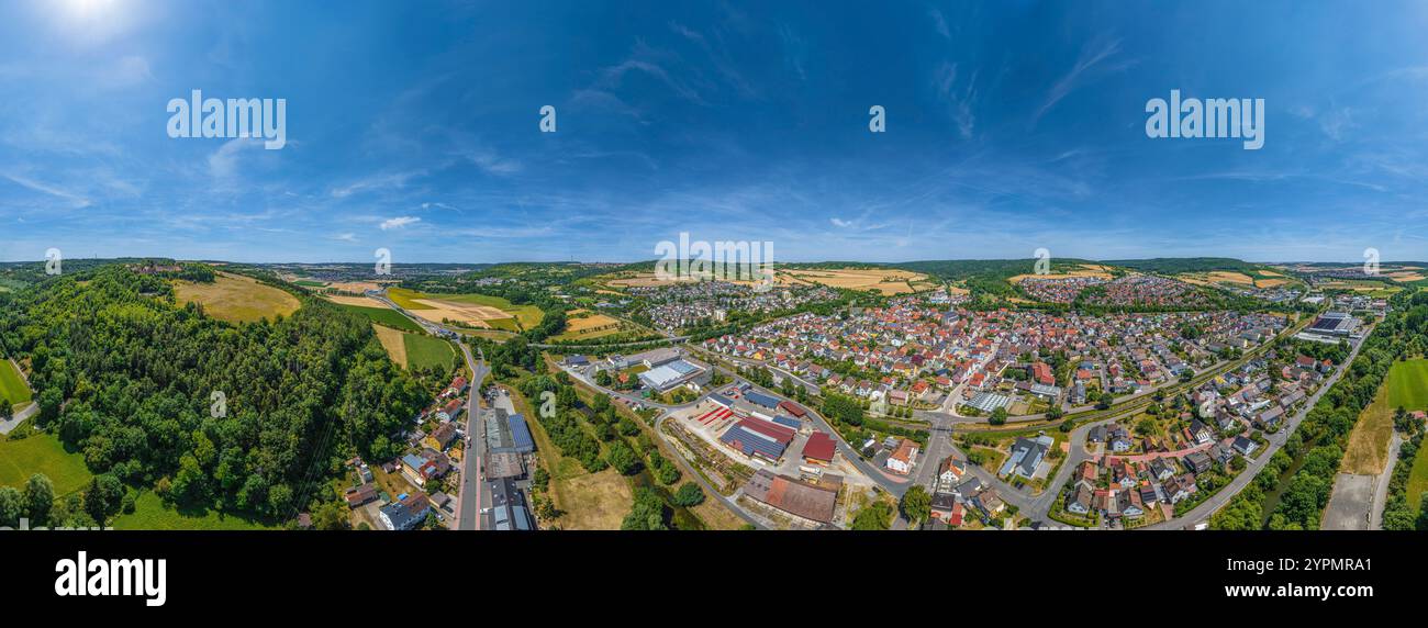 The Lovely Tauber Valley around the municipality of Igersheim in the ...