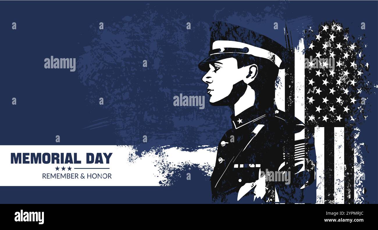 American soldier tribute Stock Vector Images - Alamy