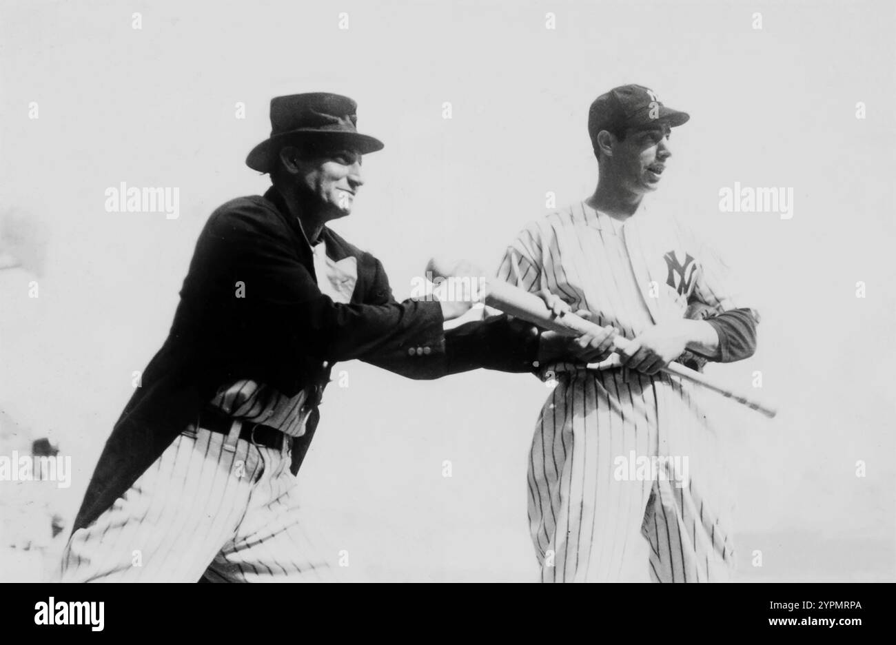 Joe DiMaggio with Al Schacht, known as the "Clown Prince of Baseball ...