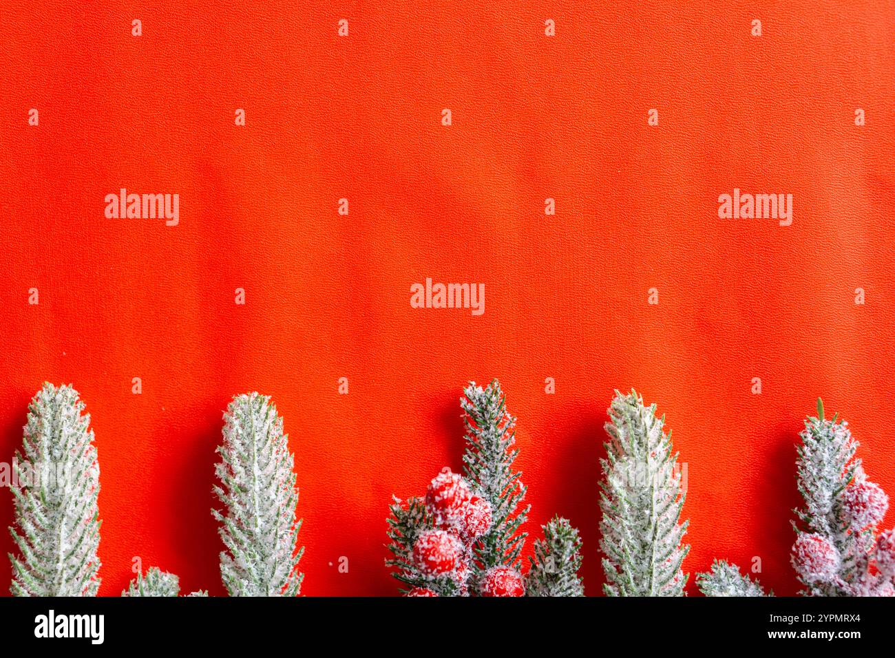 Backround template with red background and christmas ornament mockup ...