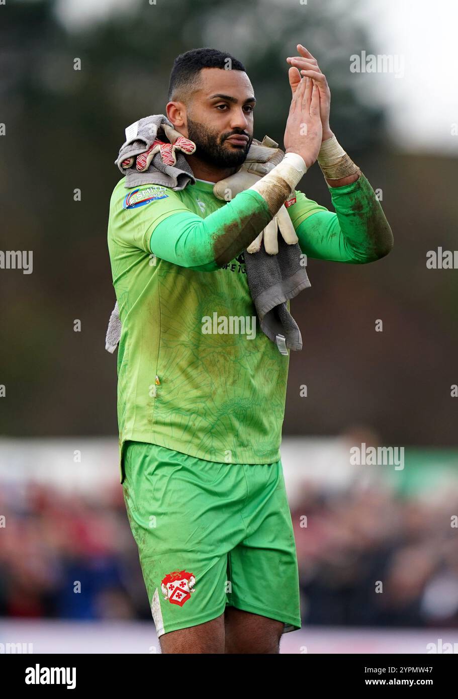 Kettering Town's Jason Alexander following the Emirates FA Cup second ...