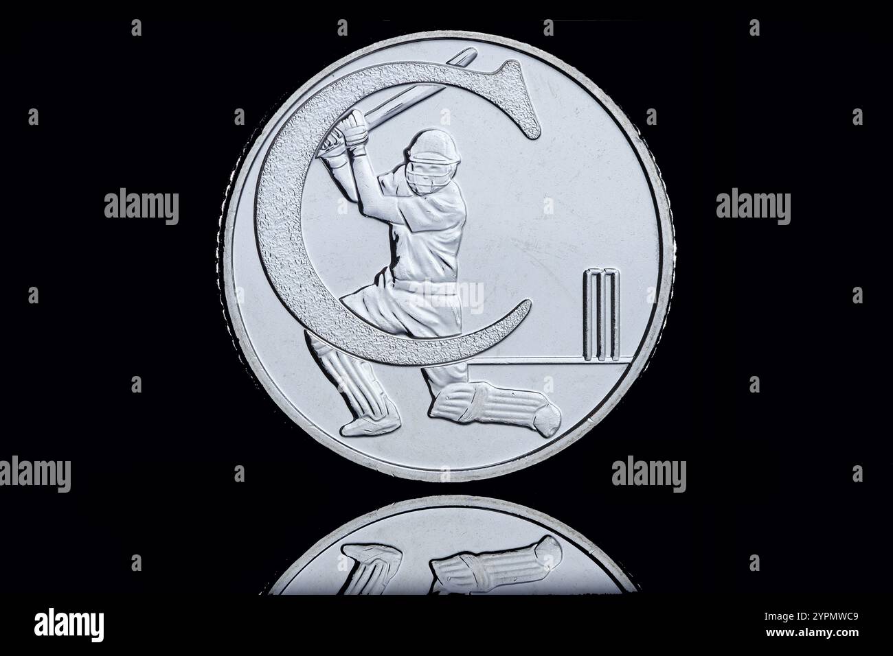 The letter 'C' for Cricket on the 2018 A to Z of Great Britain 10 pence ...