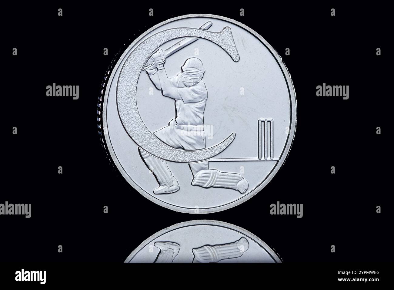 The letter 'C' for Cricket on the 2018 A to Z of Great Britain 10 pence ...