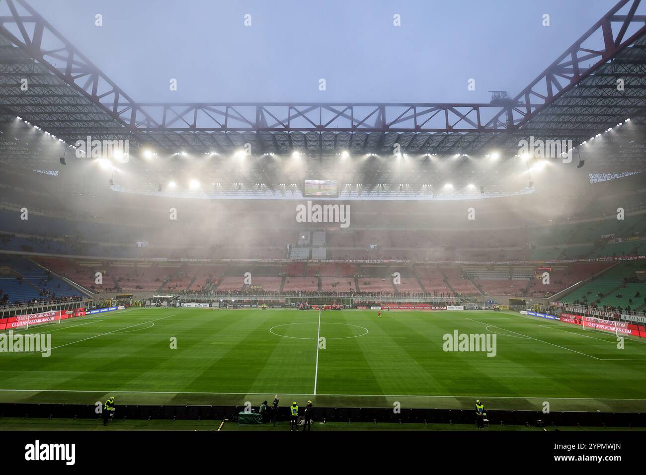 A general view inside the San Siro stadium during Serie A 2024/25 ...