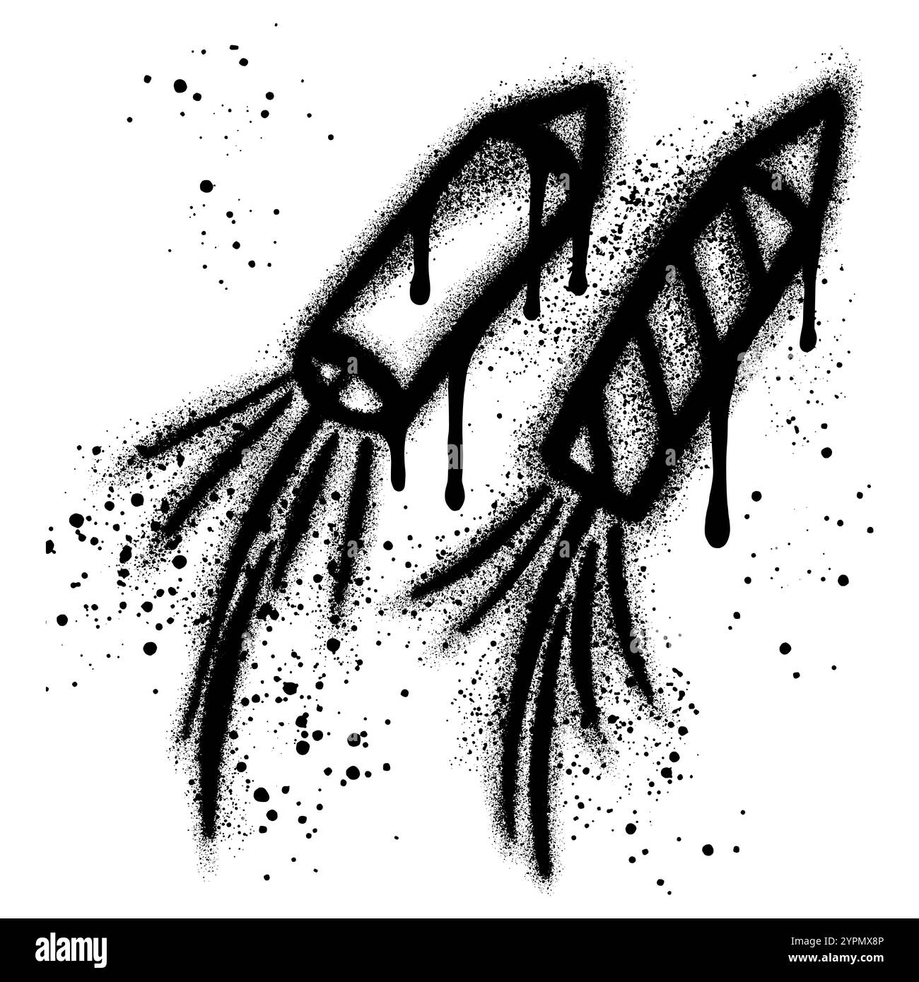 Firework graffiti with black spray paint. vector illustration Stock ...