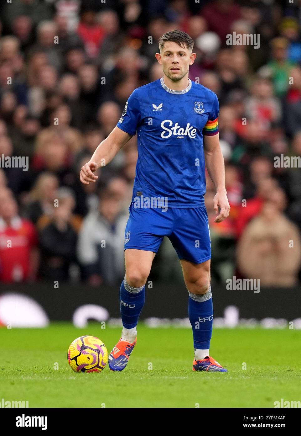 Everton's James Tarkowski during the Premier League match at Old ...