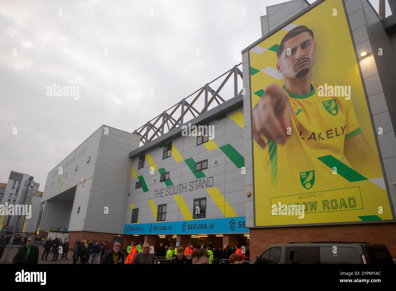 A general view of Norwich City Football Club stadium before the Sky Bet ...