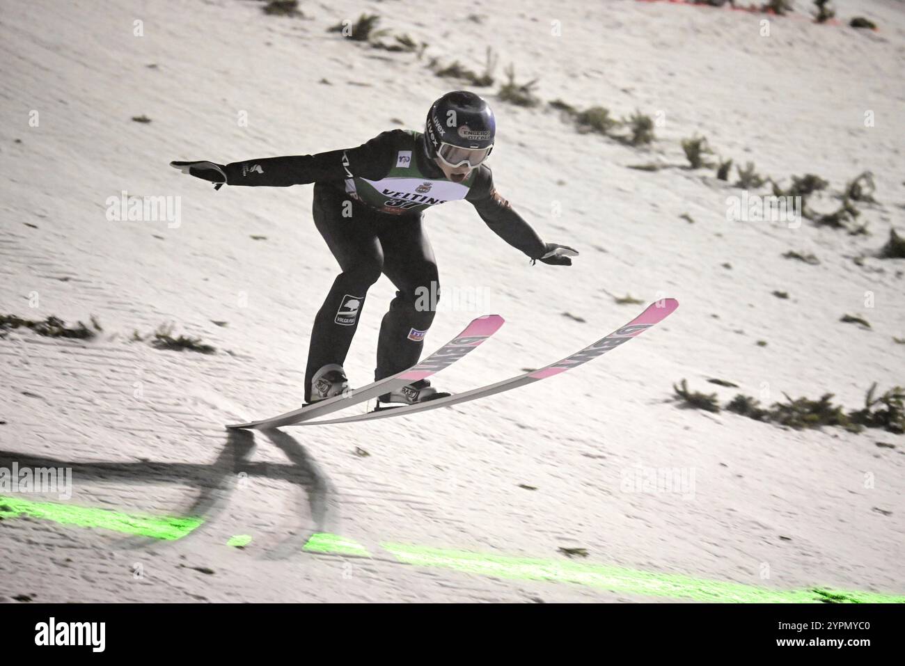 Artti Aigro of Estonia competes during the men's ski jumping Large Hill ...
