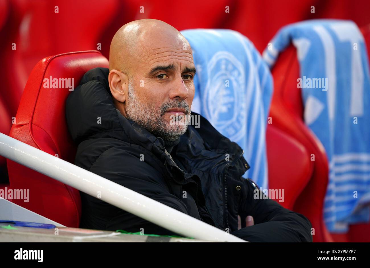 Manchester City manager Pep Guardiola during the Premier League match ...