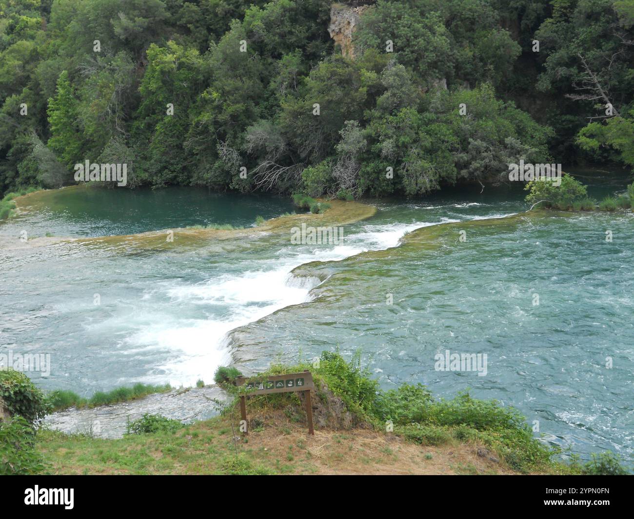 River flows gently surrounded vibrant hi-res stock photography and ...