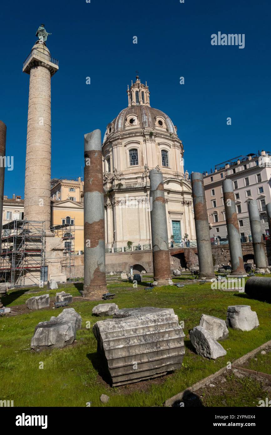 Rome, Italy - November 4, 2024: The Roman Forum, is a rectangular forum ...
