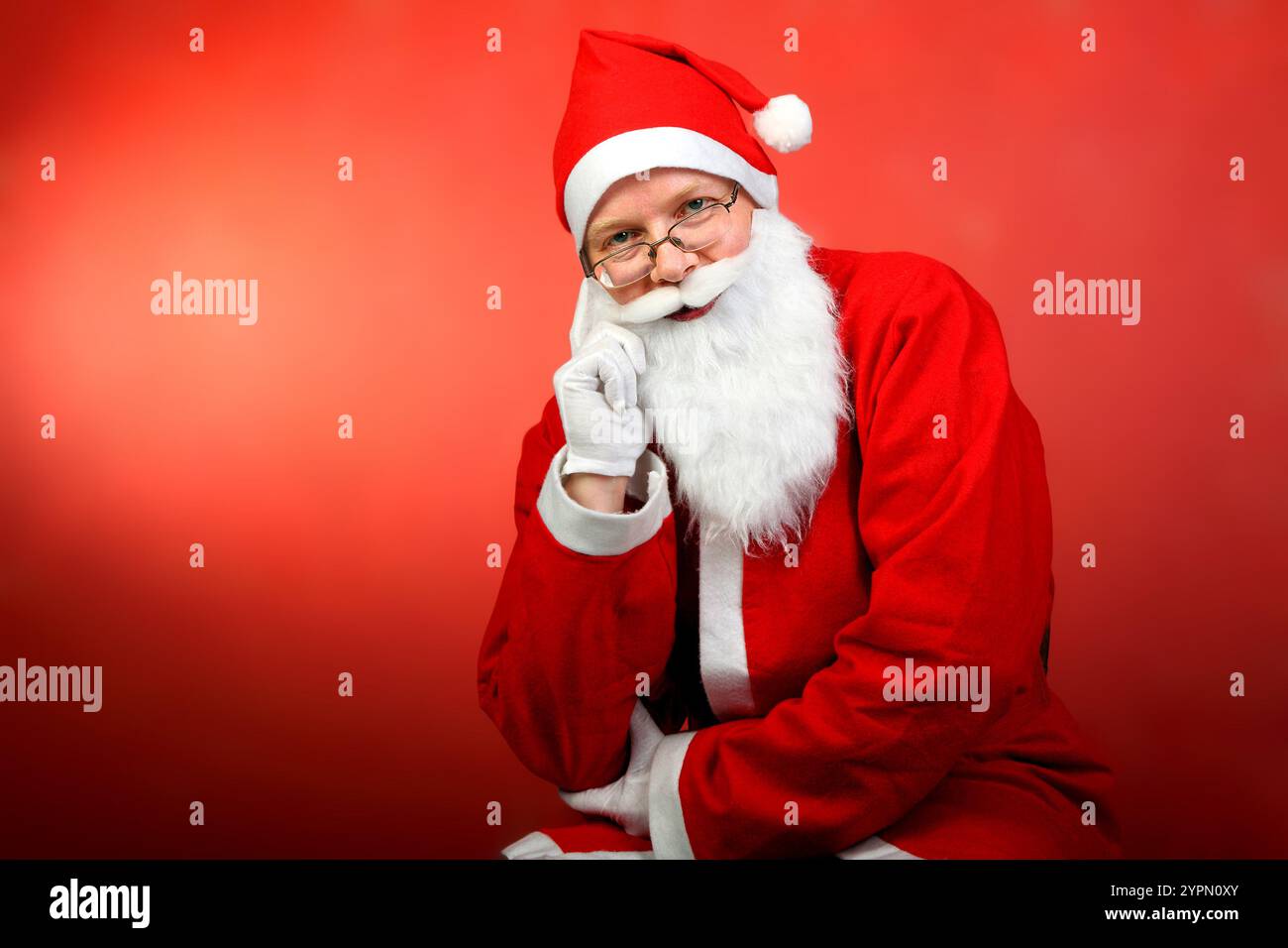 Portrait handsome kind santa claus hi-res stock photography and images ...