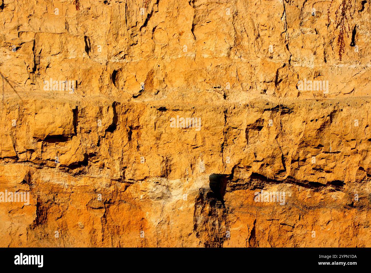 cliff of the brown clay Stock Photo - Alamy