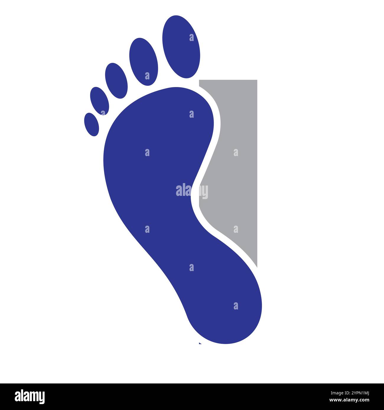 Initial Letter I Foot Logo Design Concept For Step Symbol Vector Sign ...