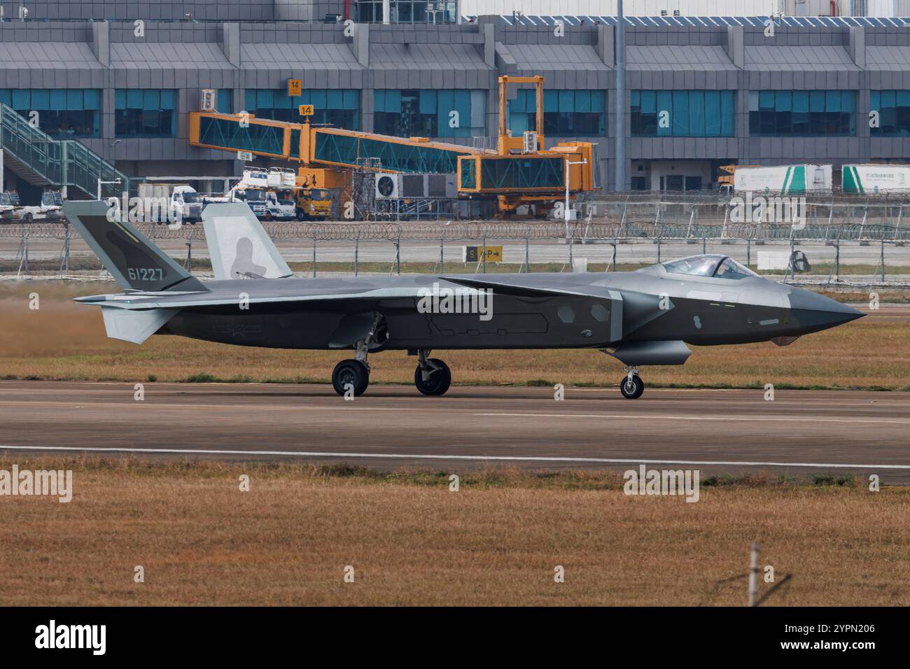 A Chinese People's Liberation Army Air Force Chengdu J-20 Stealth air ...