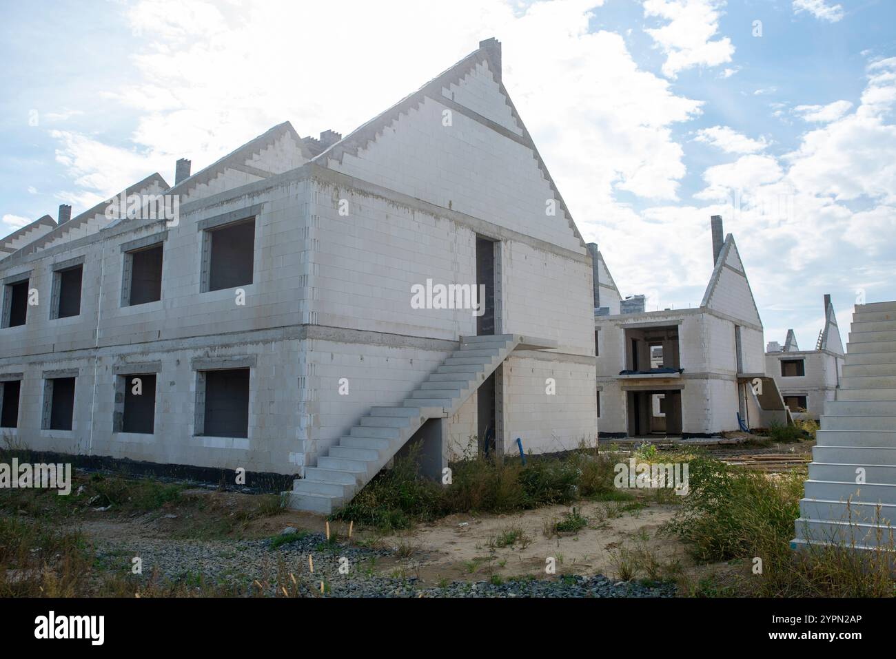Unfinished Housing Project Under Construction Stock Photo - Alamy