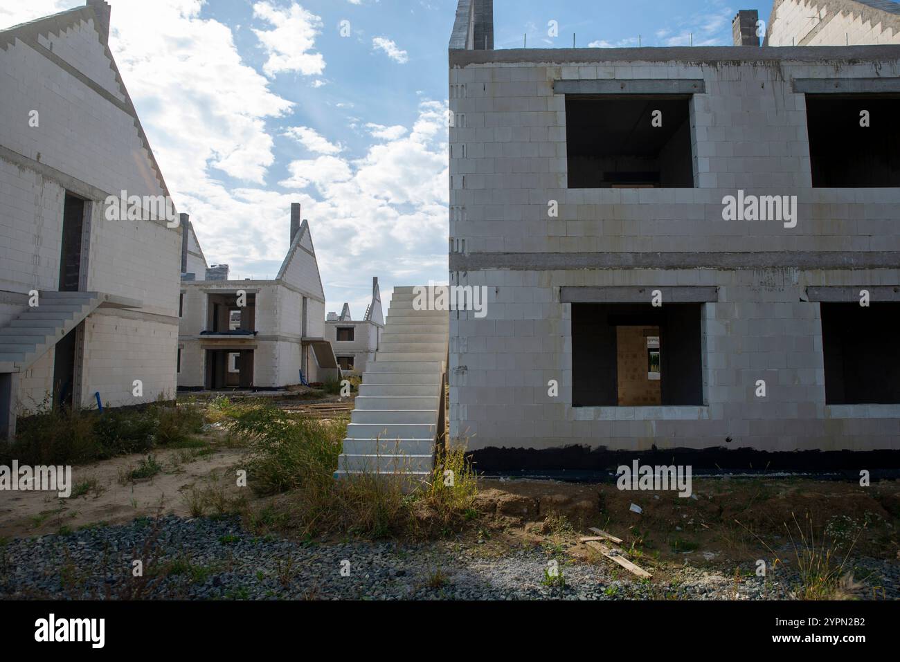 Unfinished Housing Project Under Construction Stock Photo - Alamy