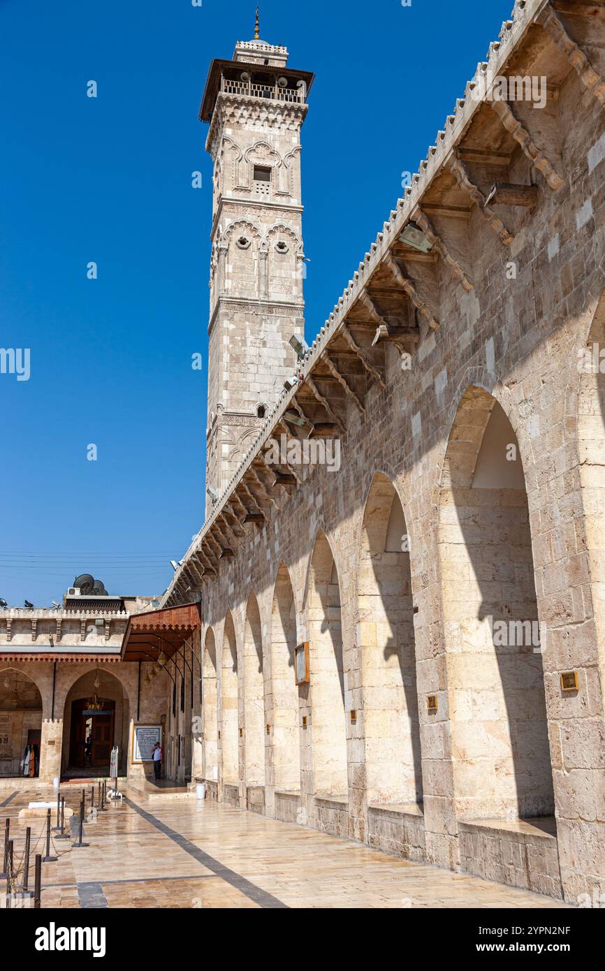 Syria, Aleppo, The Great Mosque Minaret, The minaret of the Umayyads ...