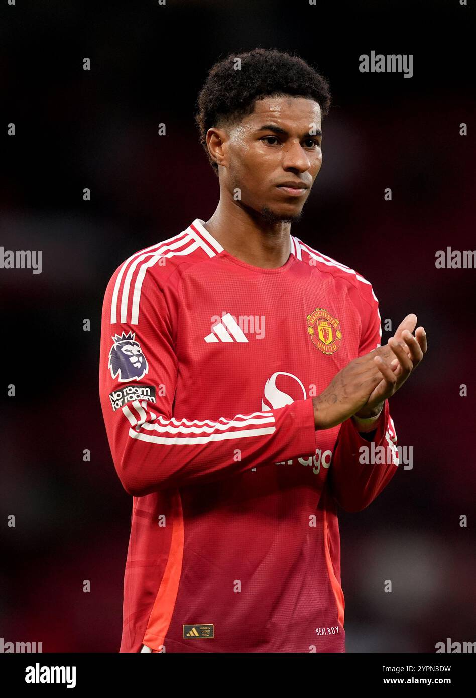 Manchester United's Marcus Rashford following the Premier League match ...