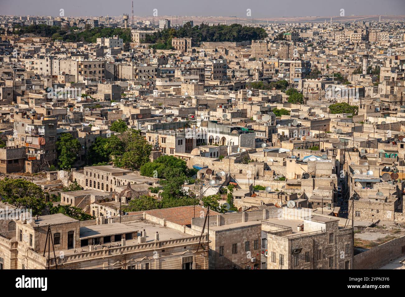 Syria, Aleppo, View of Aleppo from the Citadel Stock Photo - Alamy