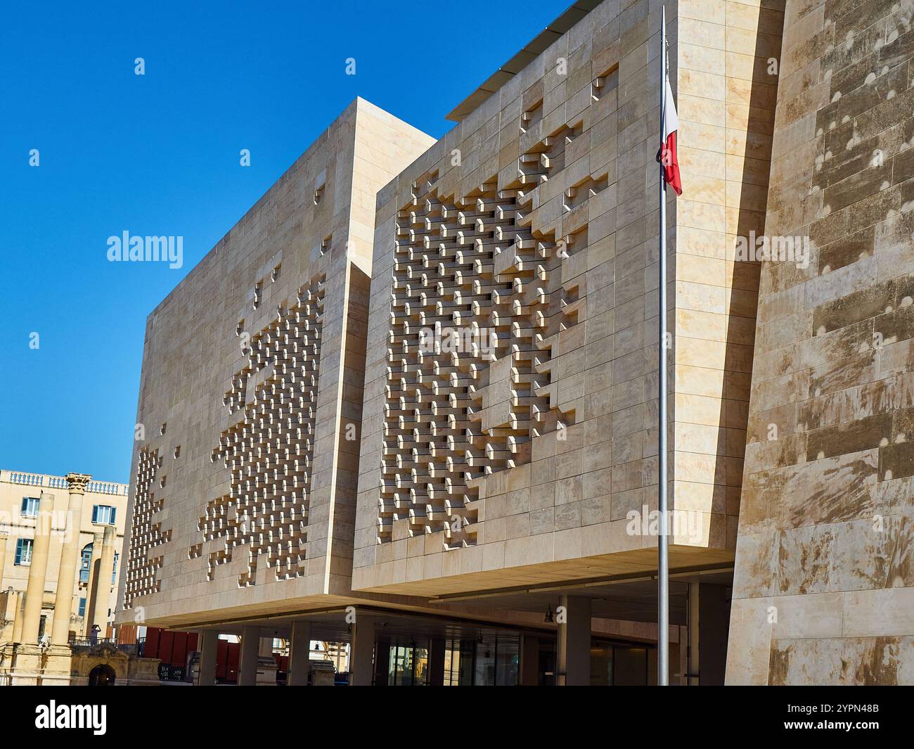 Parliament building in Malta City of Valletta Stock Photo - Alamy