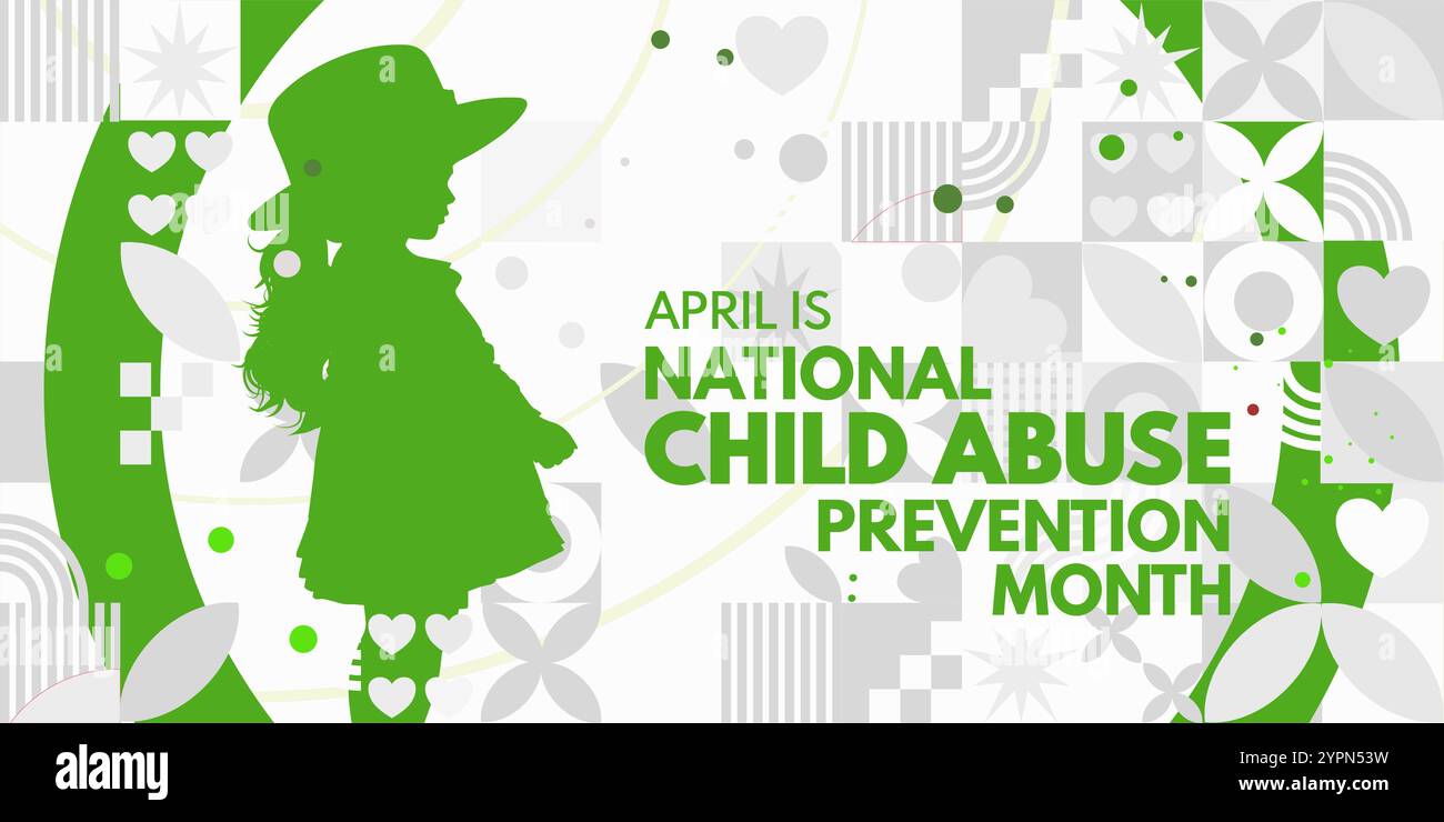 National Child Abuse Prevention Month Stock Vector Image & Art - Alamy