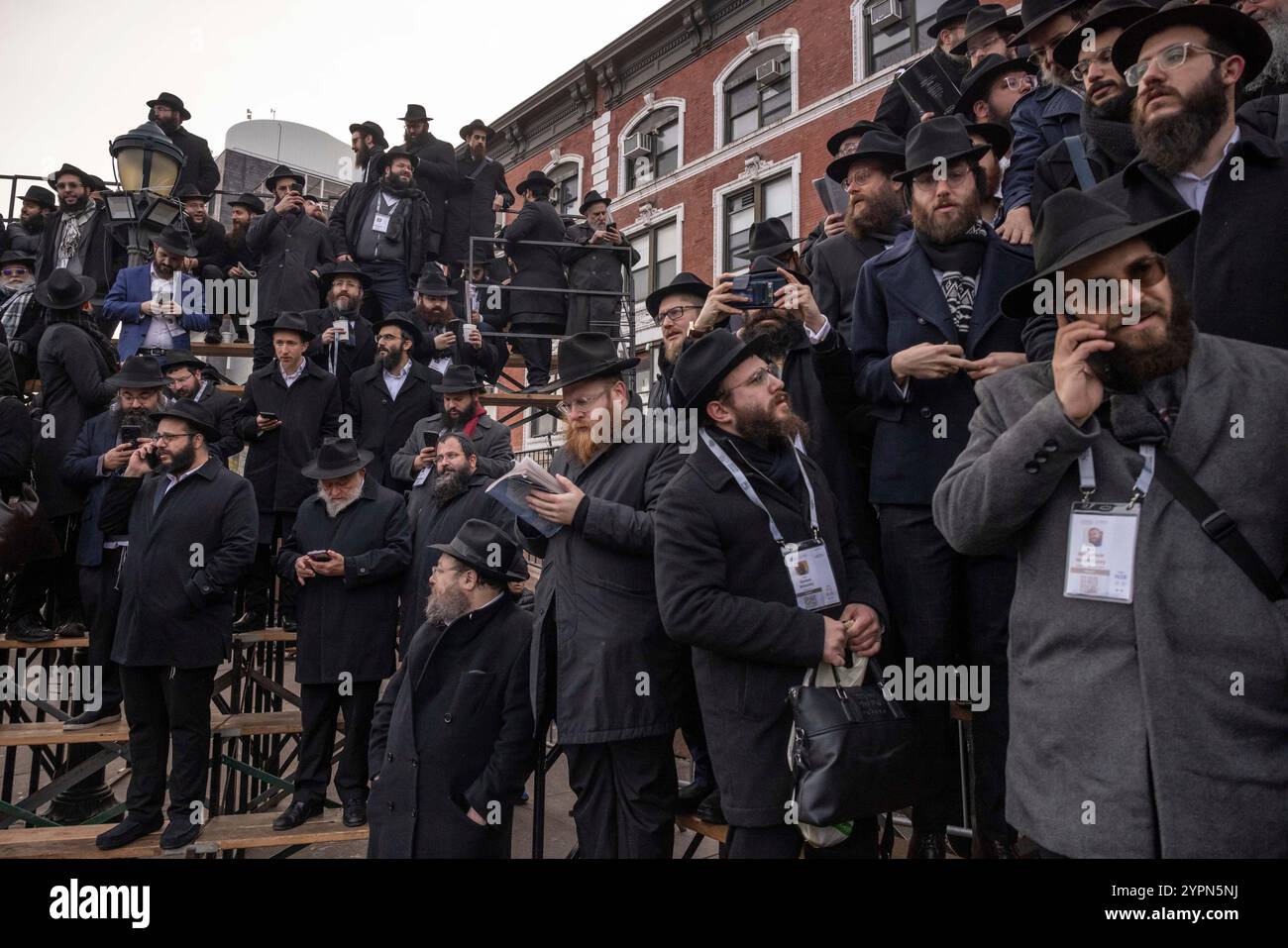 Hasidic Jewish rabbis gather for the annual group portrait outside ...