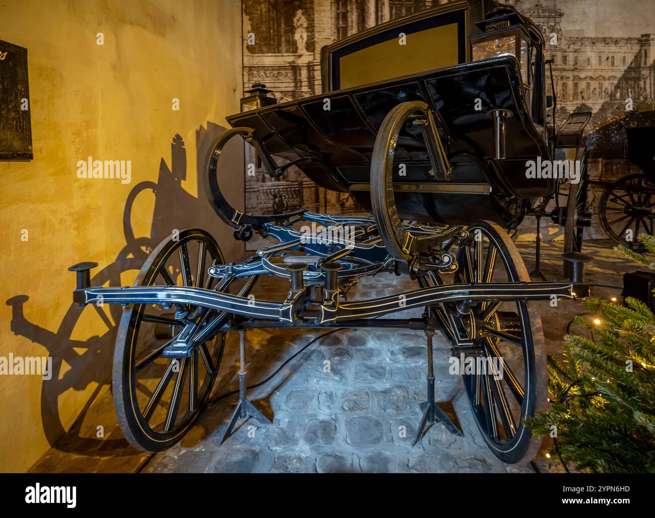 Maincy, France - 11 29 2024: Crew museum. View details of a wooden ...
