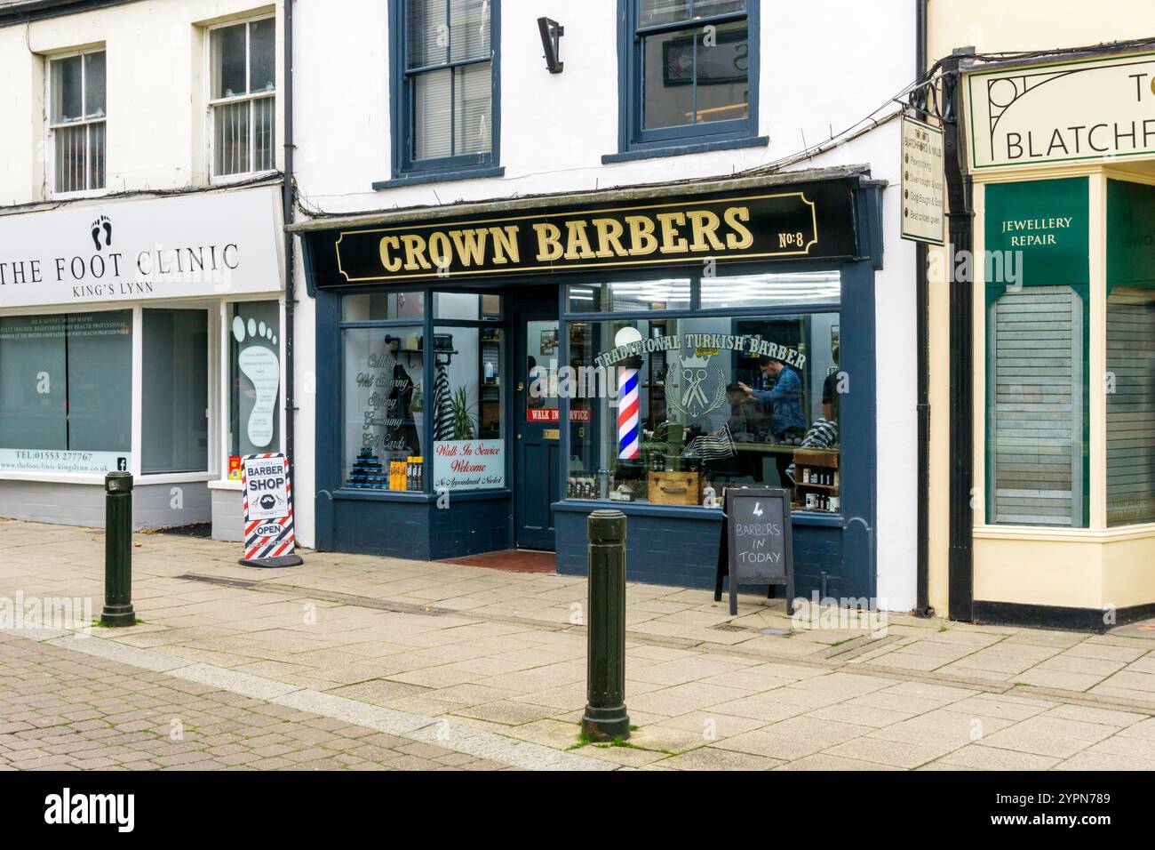 Crown Barbers, traditional Turkish barbers in Tower Street, King's Lynn ...
