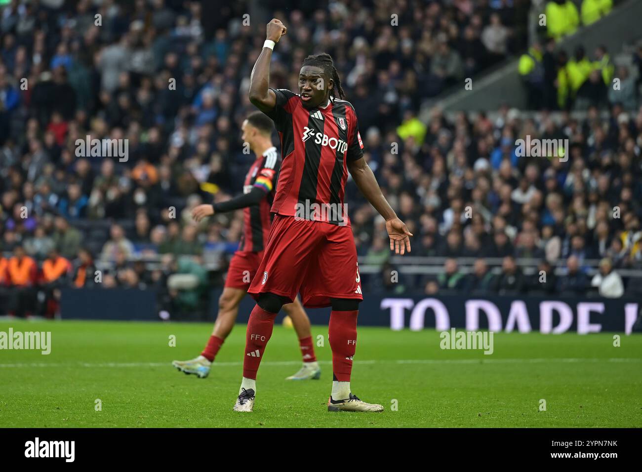 London, UK. 1st Dec, 2024. Calvin Bassey of Fulham during the Spurs vs ...