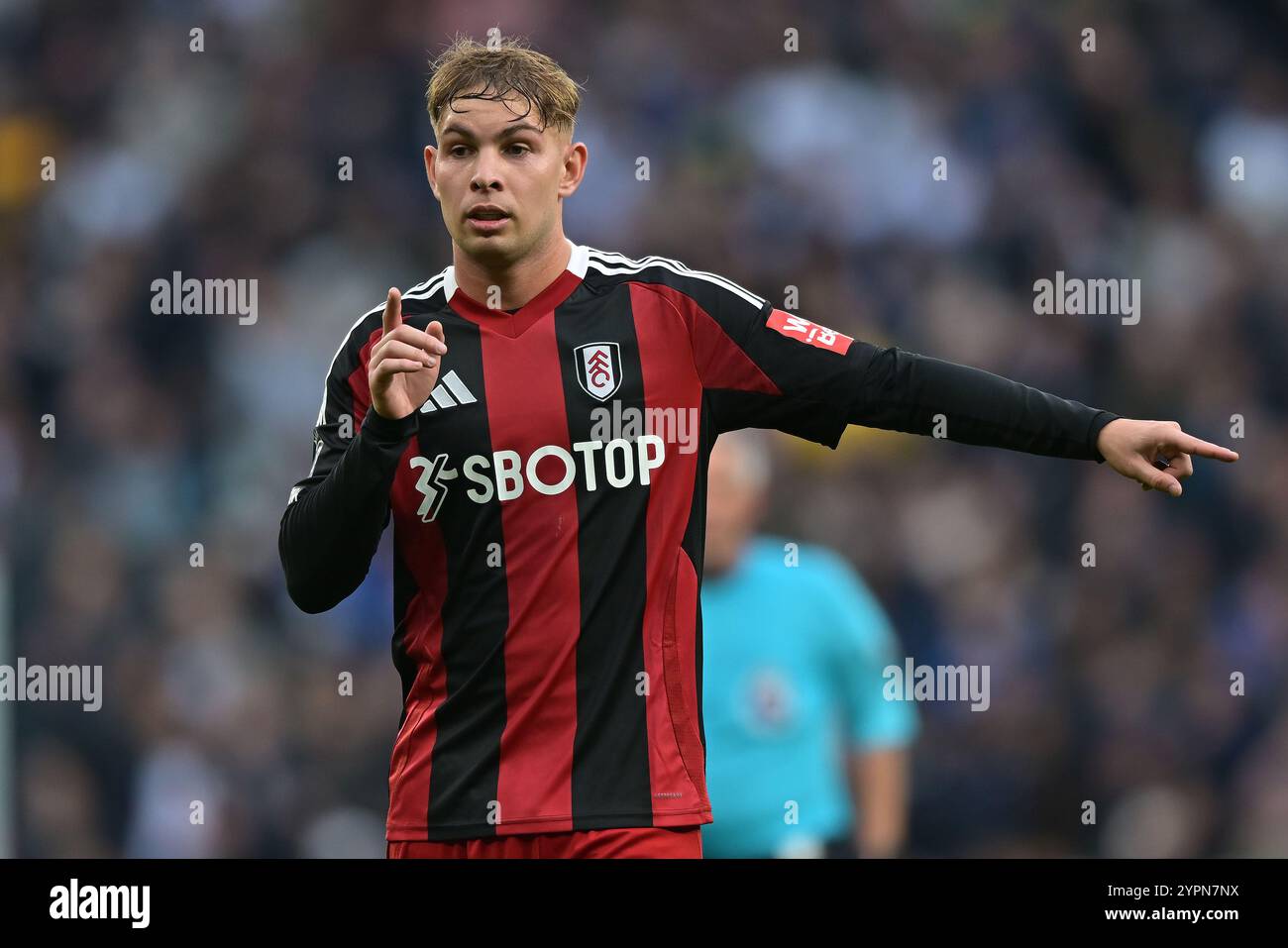London, UK. 1st Dec, 2024. Emile Smith Rowe of Fulham during the Spurs ...