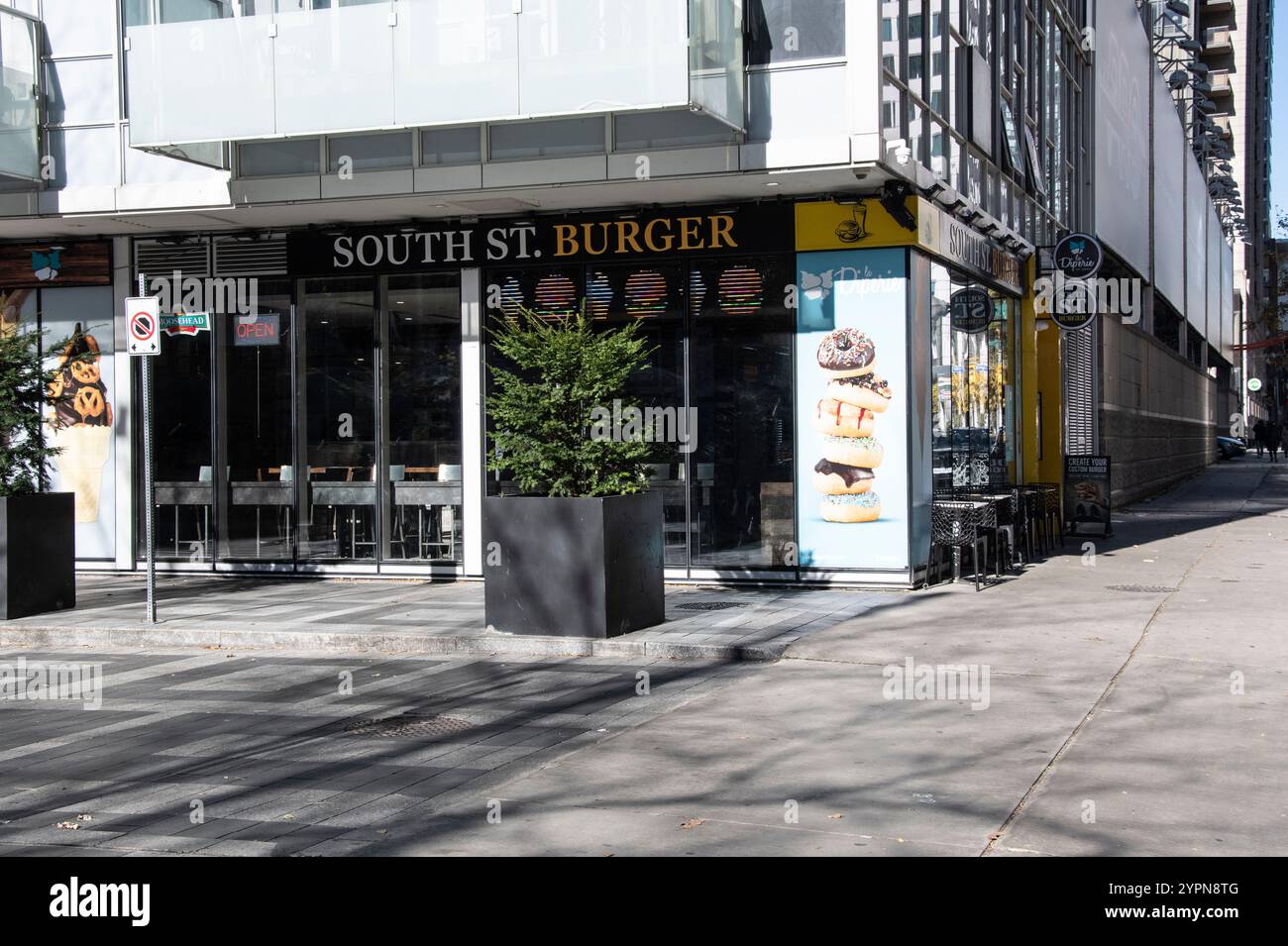 South Street Burger sign on St. John Street in downtown Toronto ...